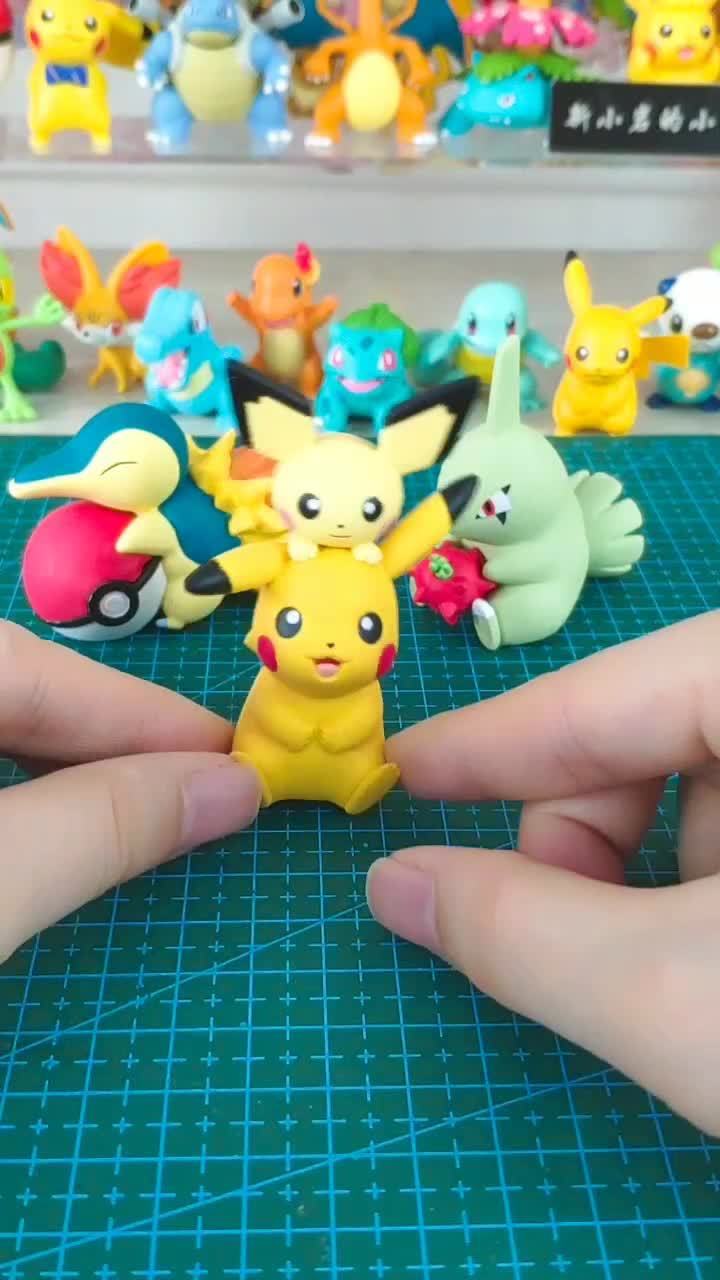 re-ment精灵宝可梦橡皮檫 火球鼠 幼基拉斯 皮卡丘组 橡皮
