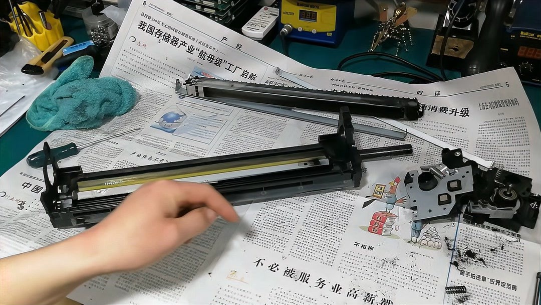 (拆机实战)美能达554黑色套鼓有线条怎么办?详细教程包你学会