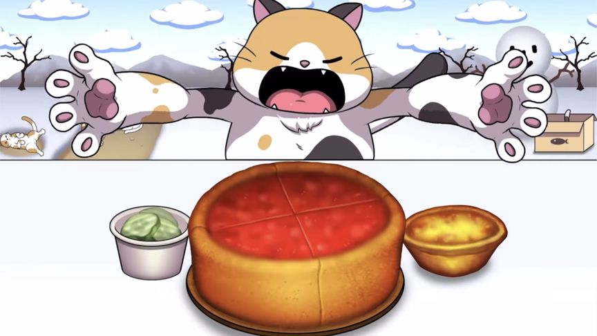 趣味动画:小猫厨师的早中晚餐,看得人直流口水