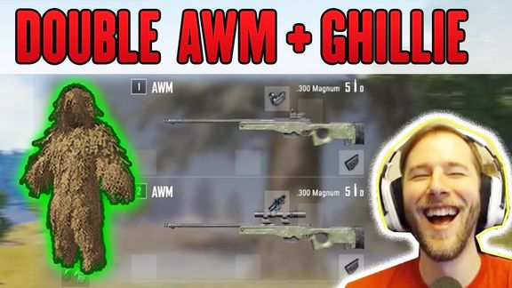 绝地求生红点AWP又来了.做个人吧ChocoTaco双AWM+吉利服22杀吃鸡