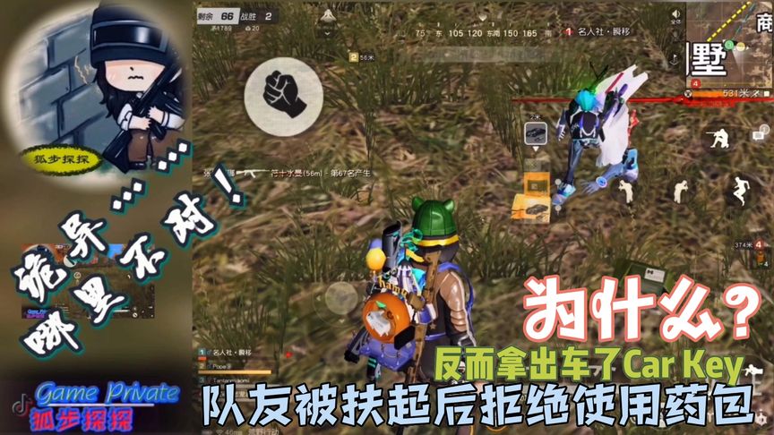 荒野行动 大神队友拒绝疗伤的 卡顿的 送M的 最后剩下自己