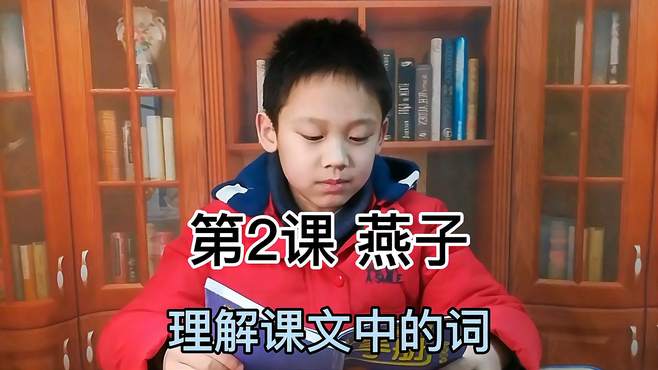 小学语文三年级下册第2课《燕子》理解课文中的词,解读