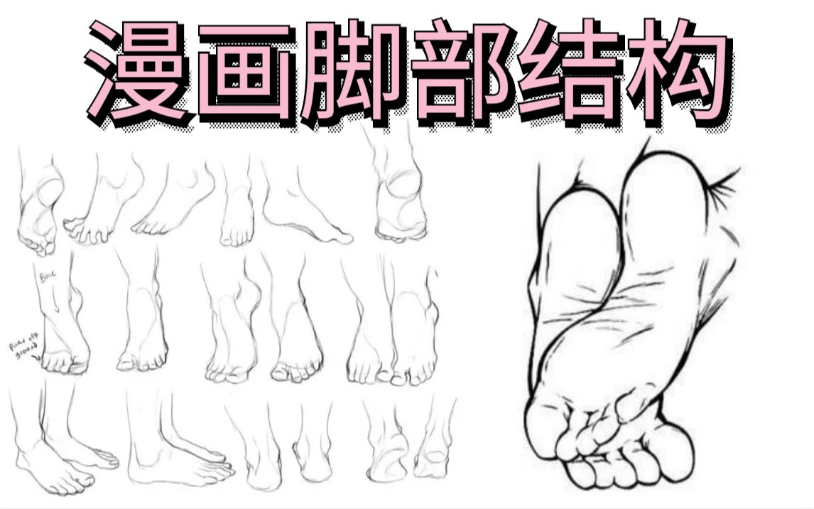 【绘画教程】SAI新手向!零基础也能看懂的脚部腿部画法