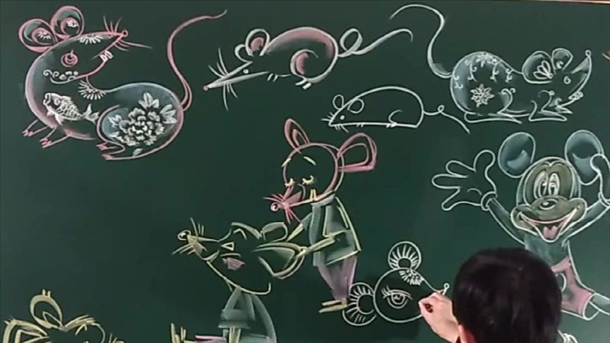 老鼠的画法(一),鼠年画鼠贺新春