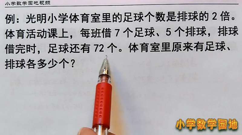小学五年级数学奥数课堂 列方程时设问题为X时 列出的方程不会解