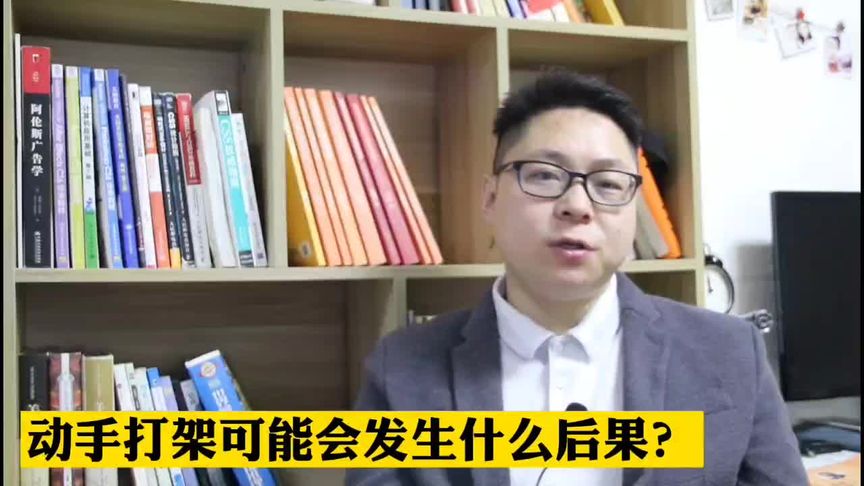 动手打架可能会发生什么后果?#法律 #法律咨询 #法律常识