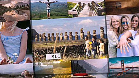 AE模板 充满活动创意相册分屏过渡切换场景幻灯片揭示模板 AE素材