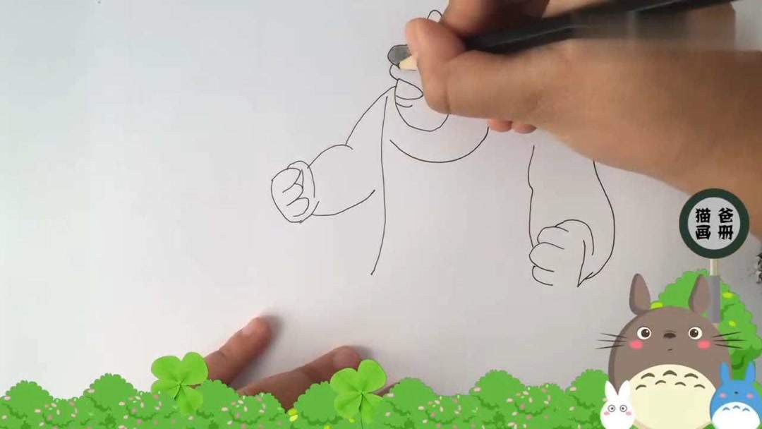 熊出没熊二简笔画