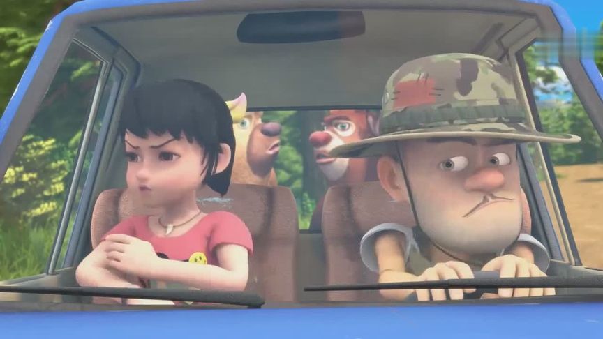 熊出没之探险日记:赵琳害怕熊大熊二,光头强说她蛮不讲理!