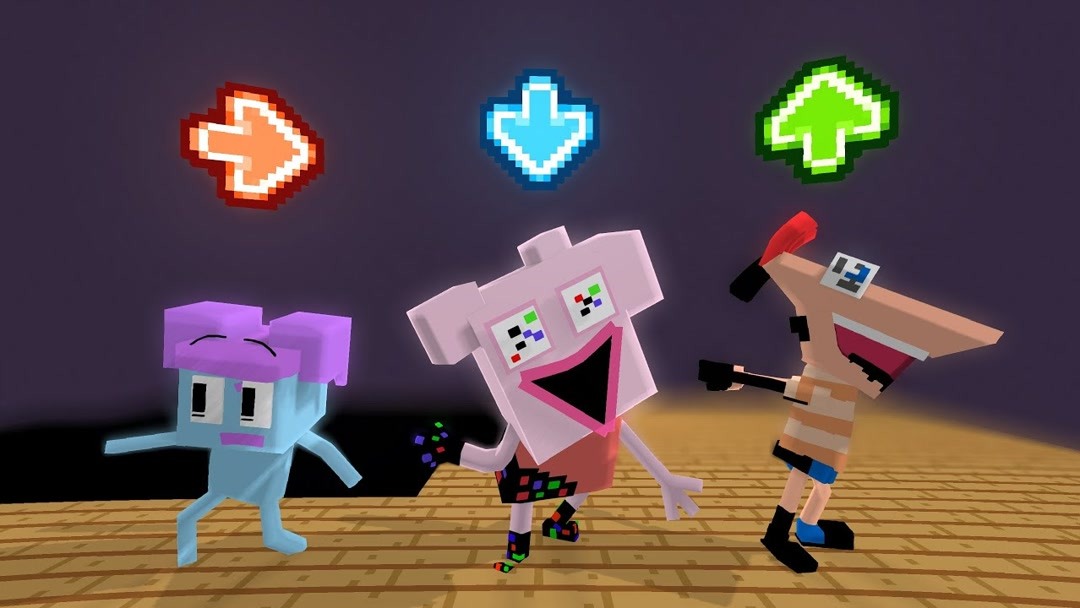 FNF角色测试:游戏性VS我的世界动画,一个比一个有趣