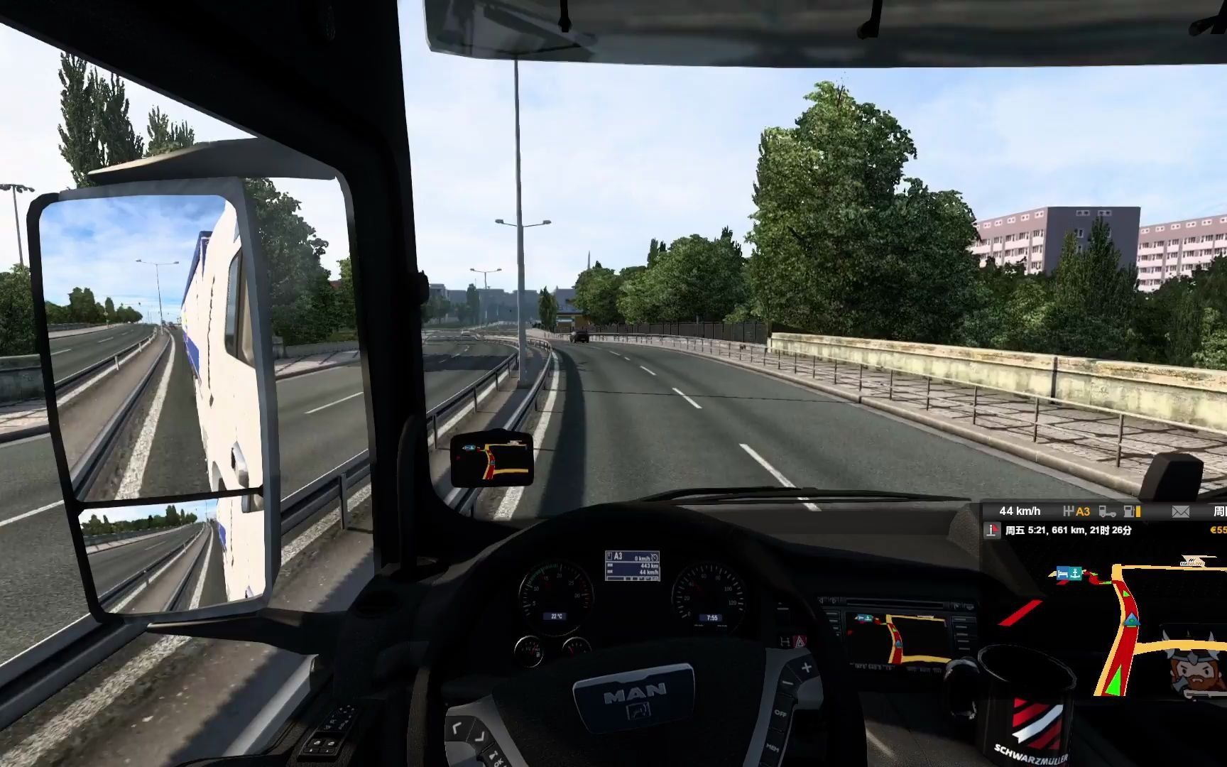 欧洲卡车模拟2:德国MAN卡车创业季,进行跨海运输