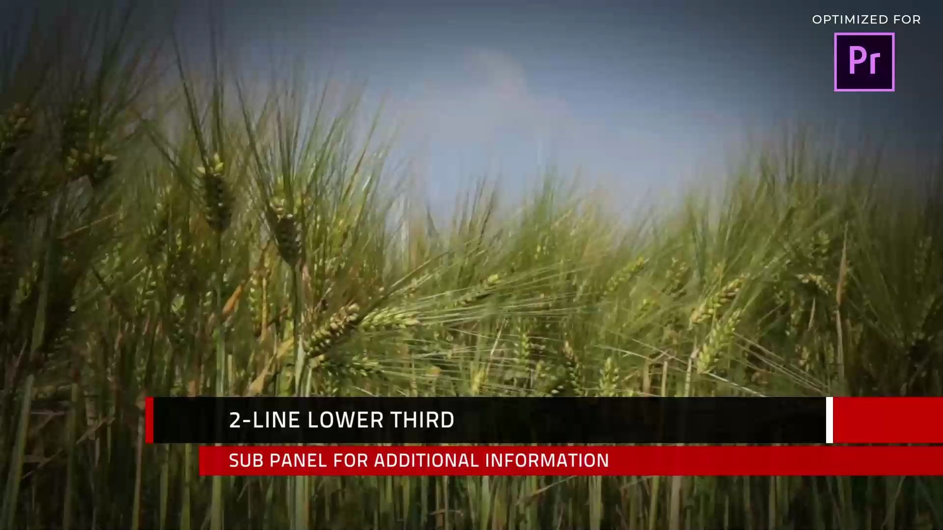 PR模板-底部字幕条标题