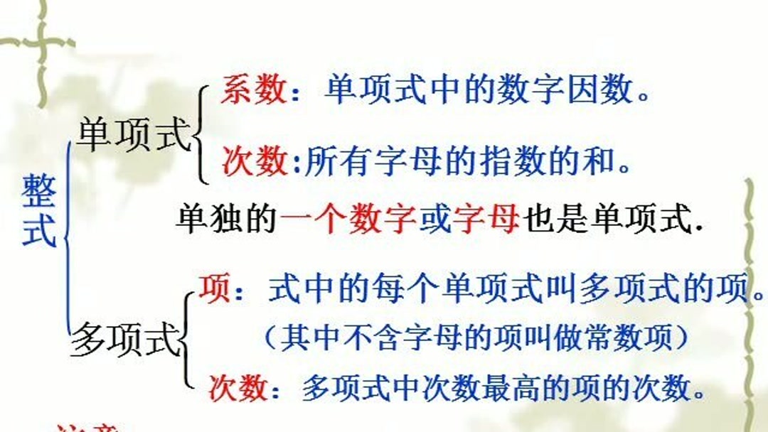 第二章整式的加减复习ppt讲解