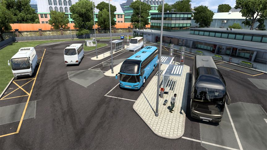 欧洲客车模拟:大巴汽车客运站惊现AI车