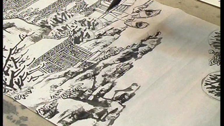 中国国画名家 界画创作代表人物高福海讲解山水画技法完整版 冬4