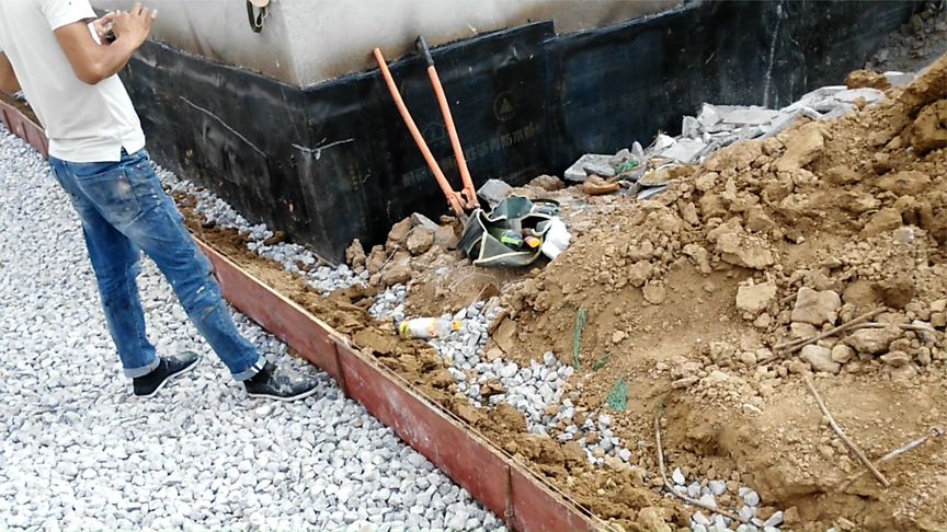 做工程必会→消防通道浇筑混凝土支模板