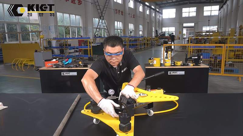 「操作视频」液压弯管机+P392手动泵