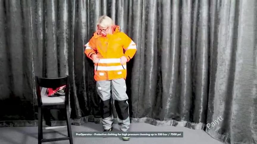 500㎏高压清洗防护服,材质柔软,穿着舒适,安全性高,透气吸汗