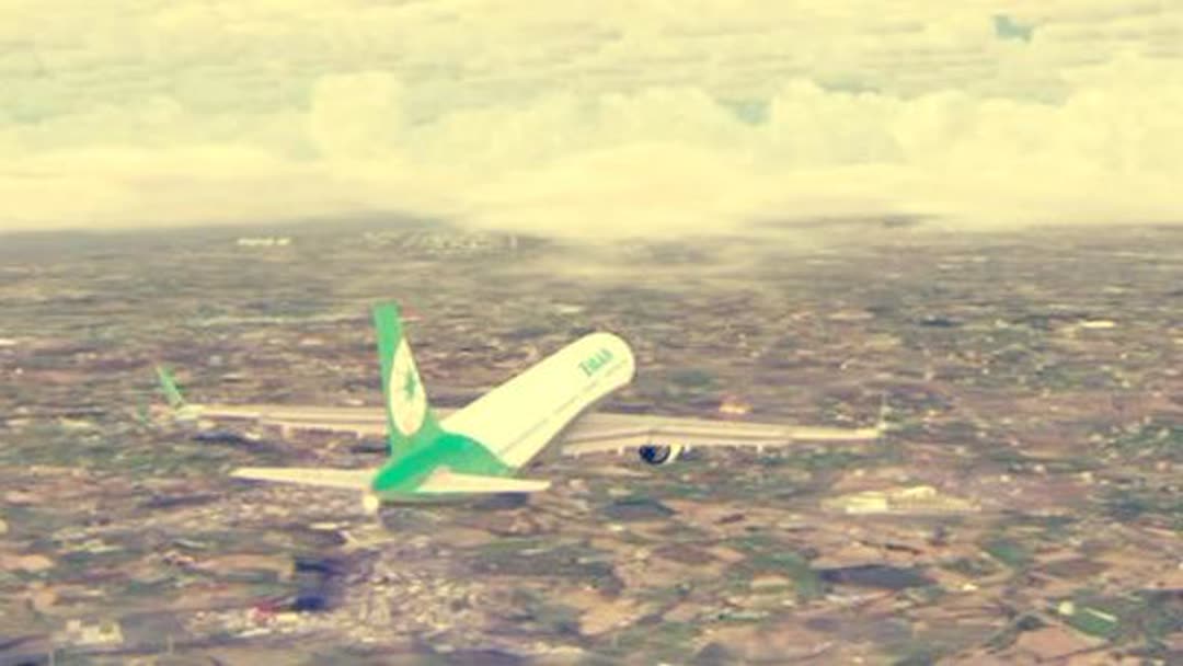 真实飞行模拟游戏,台湾玩家飓风天气开飞机