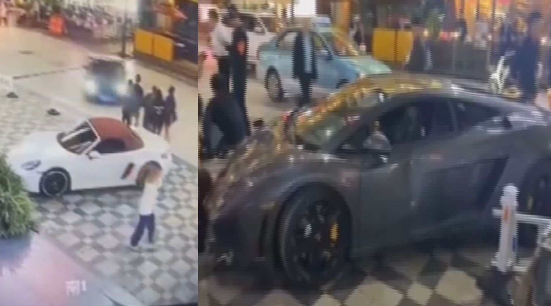 昆明一兰博基尼失控撞伤4名路人,警方:系租车,司机操作不当