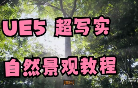 UE5 室外地编教程 超写实 20分钟完成这个场景 用到了咱们团购的素材...