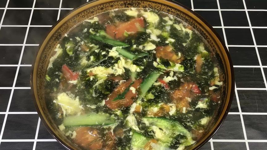 紫菜蛋花汤,很多人都做错,乐妈教你正宗做法,蛋花漂亮汤鲜美
