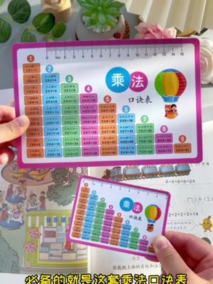 ...乘法口诀表,可以随身携带还方便记忆#乘法口诀 #一升二 #九九乘法表
