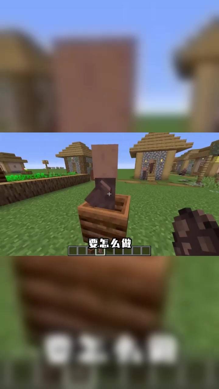 我的世界:教玩家把村民装进盒子里
