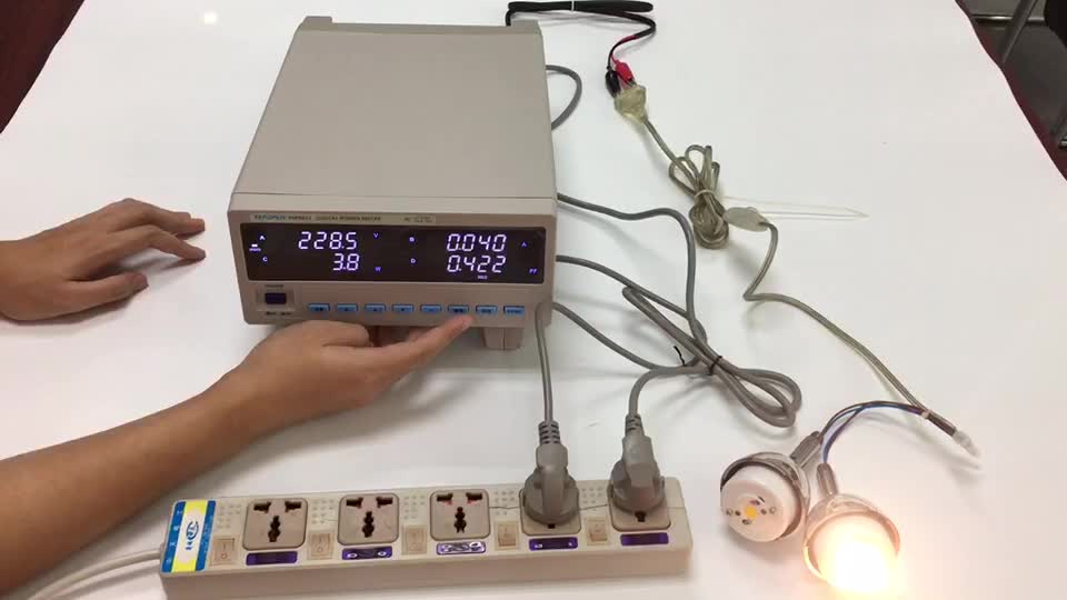 东莞纳普电子pm9801功率计接负载接线操作视频