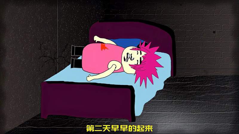 搞笑恐怖动画:楼上的盲人