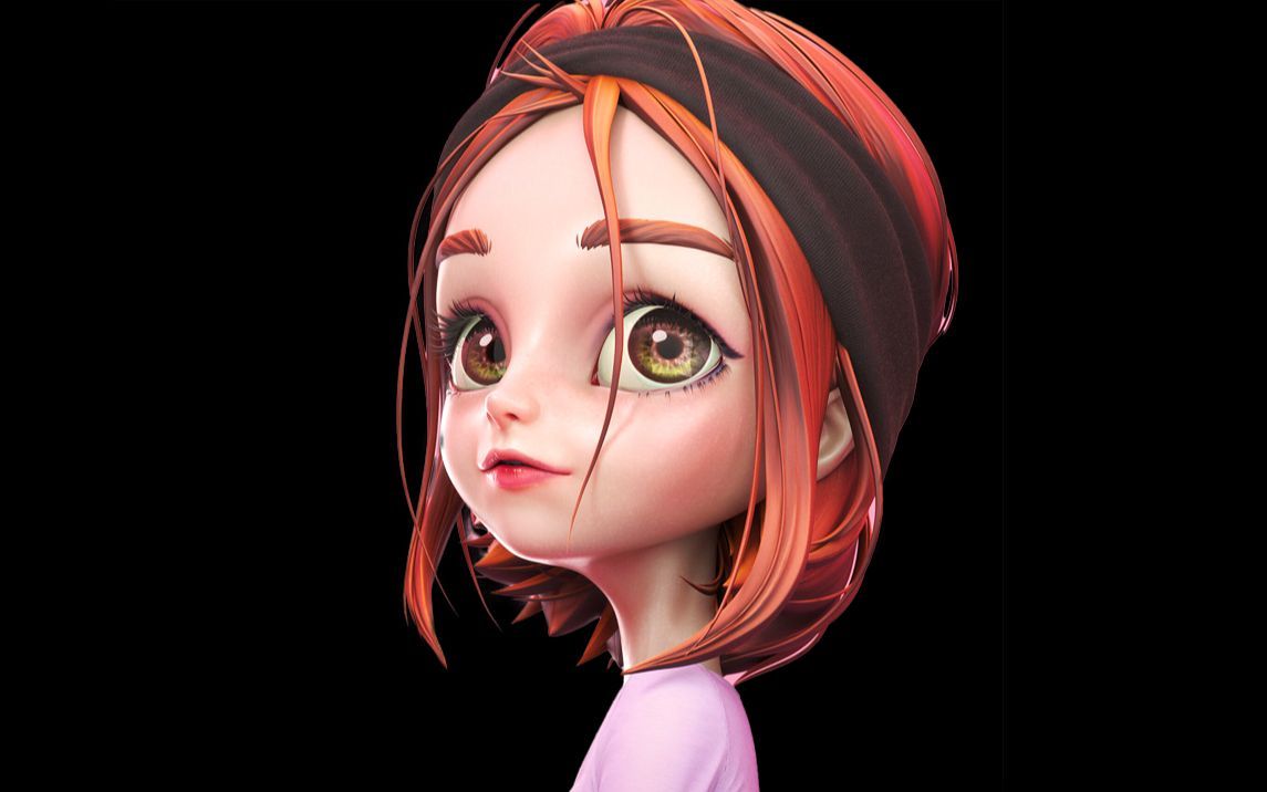 【Maya人物建模】Q版卡通角色制作,人物模型布线卡线讲解