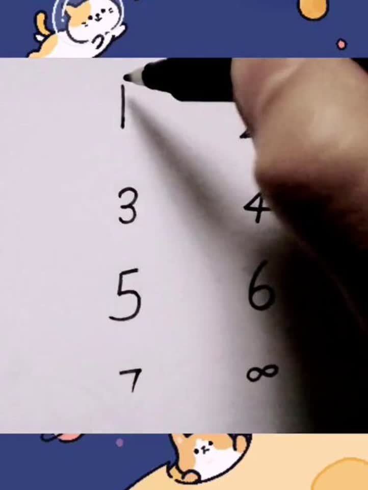 用数字画一群小老鼠喜欢的宝宝们学起来