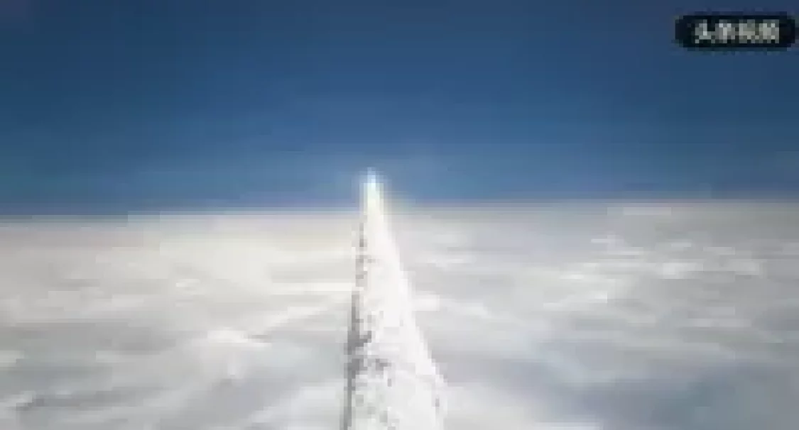 卫星发射震撼视频