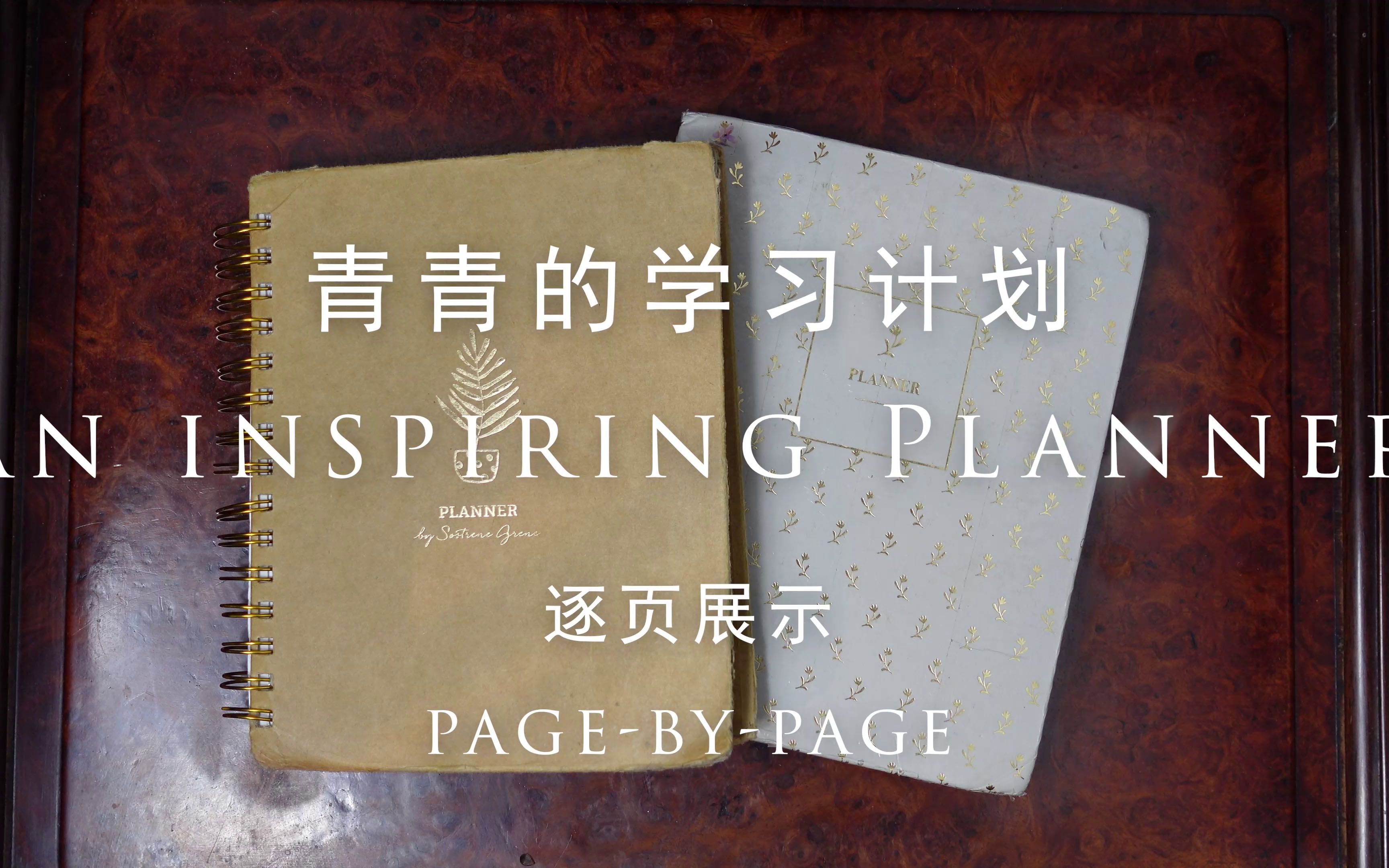 青的八年级《学习计划(Planner)》,逐页展示【国际学校】