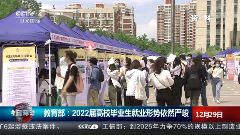 [今日环球]教育部:2022届高校毕业生就业形势依然严峻