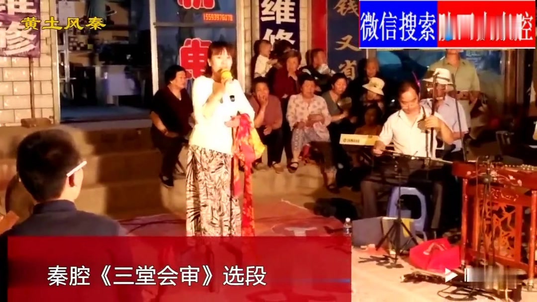 秦腔自乐班,美女演唱《三堂会审》很专业