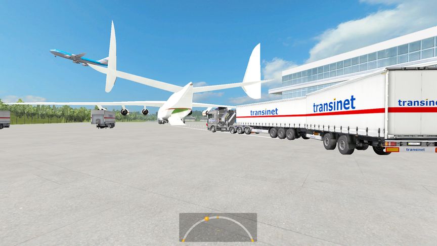 欧洲卡车模拟2:拖着两节车厢进货运飞机,我要飞了!