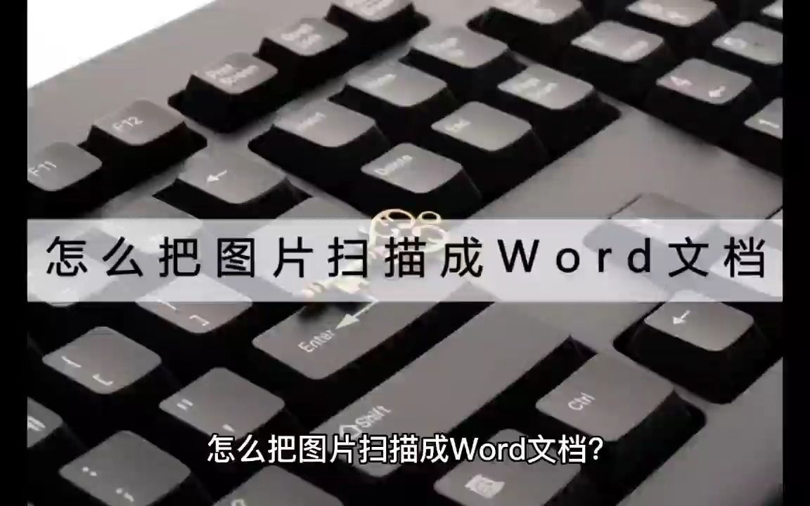 怎么把图片扫描成Word文档?这两招用手机都能扫
