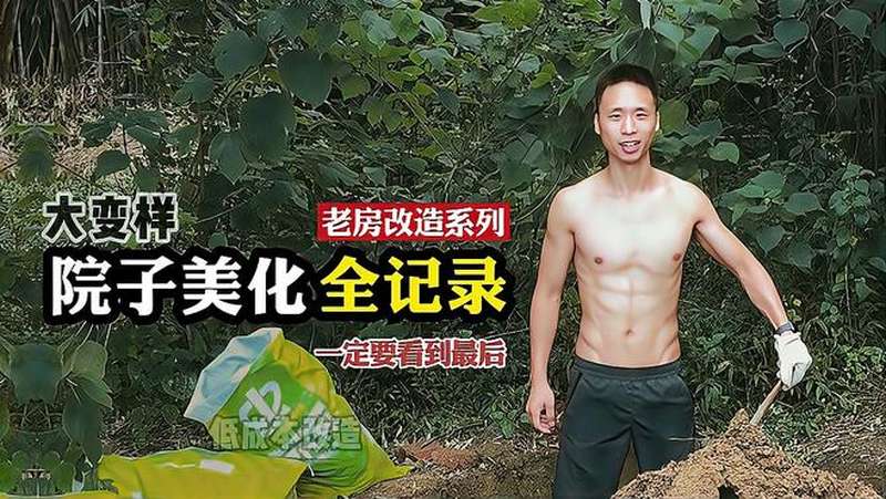 美好的院子,5分钟看完小伙院子美化全过程,低成本出高效果