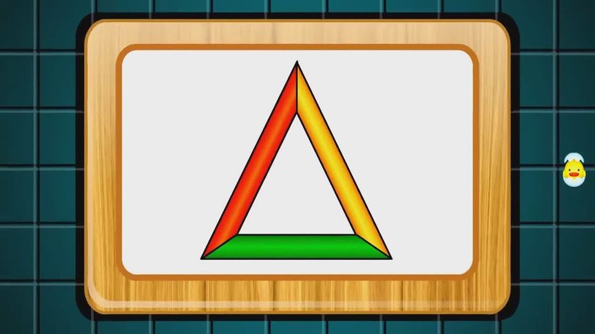 少儿益智动画,跟着老师一起在画图板上学习多彩形状的颜色