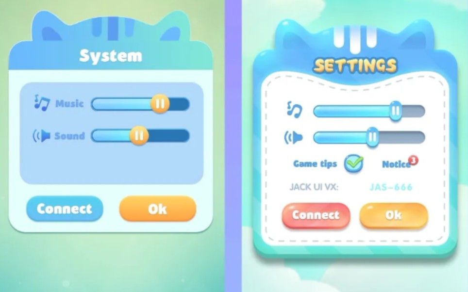 【游戏UIUX交互设计】二次元/欧美风/中国风界面图标游戏UI特效动效...