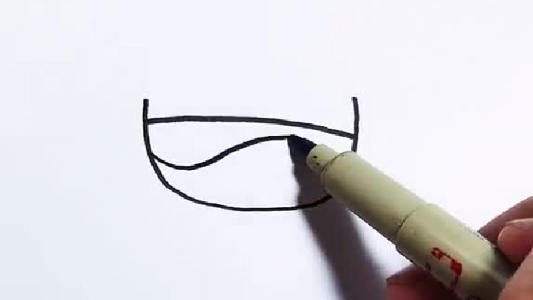 ...“U”画卡卡西打招呼Hi～超级简单,一学就会 卡卡西 火影忍者 简笔画