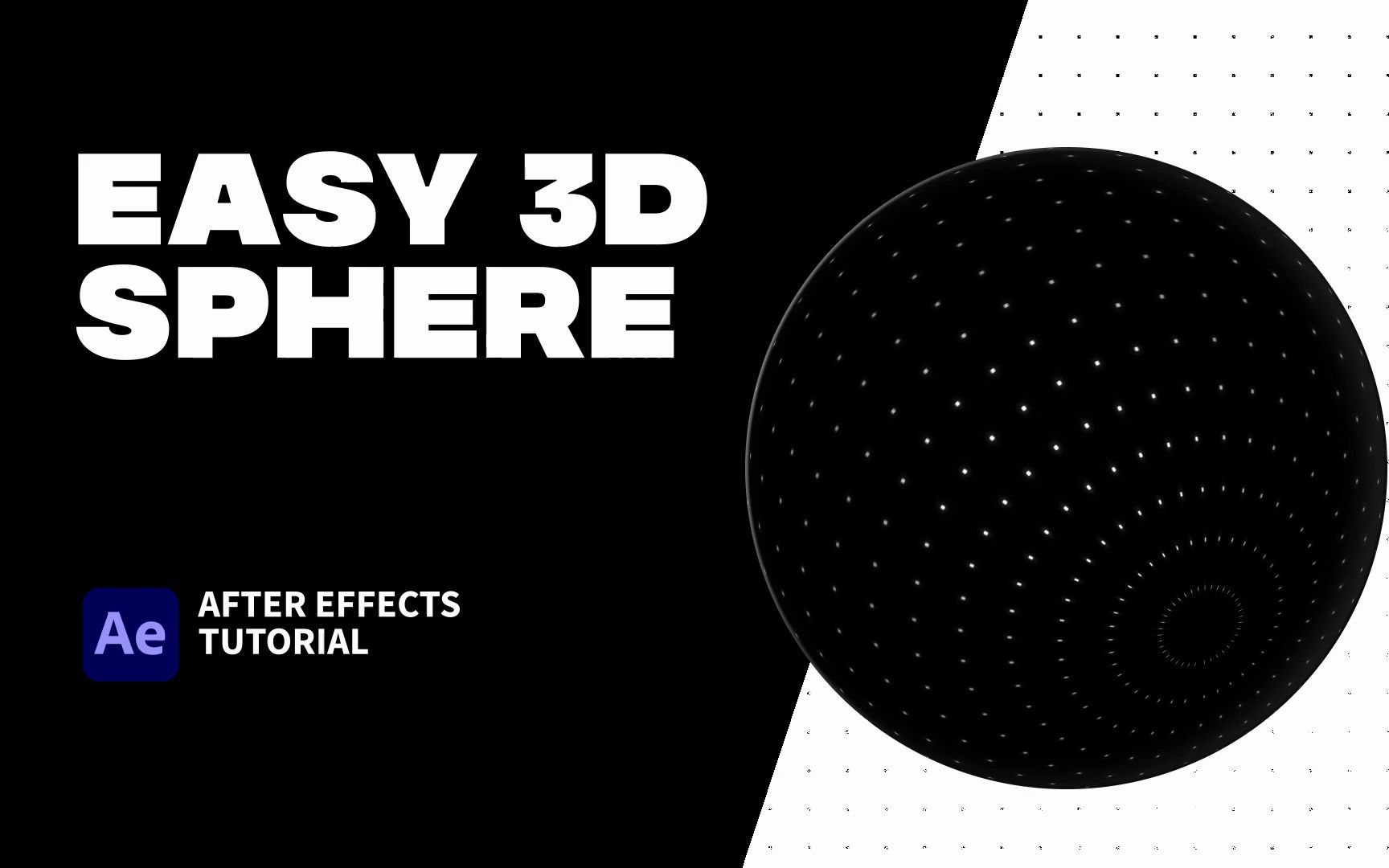 AE简单几步制作粒子3D球体动画