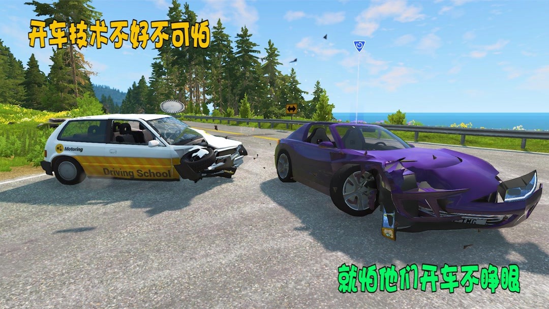 模拟器:开车技术不好不可怕,就怕他们开车不睁眼