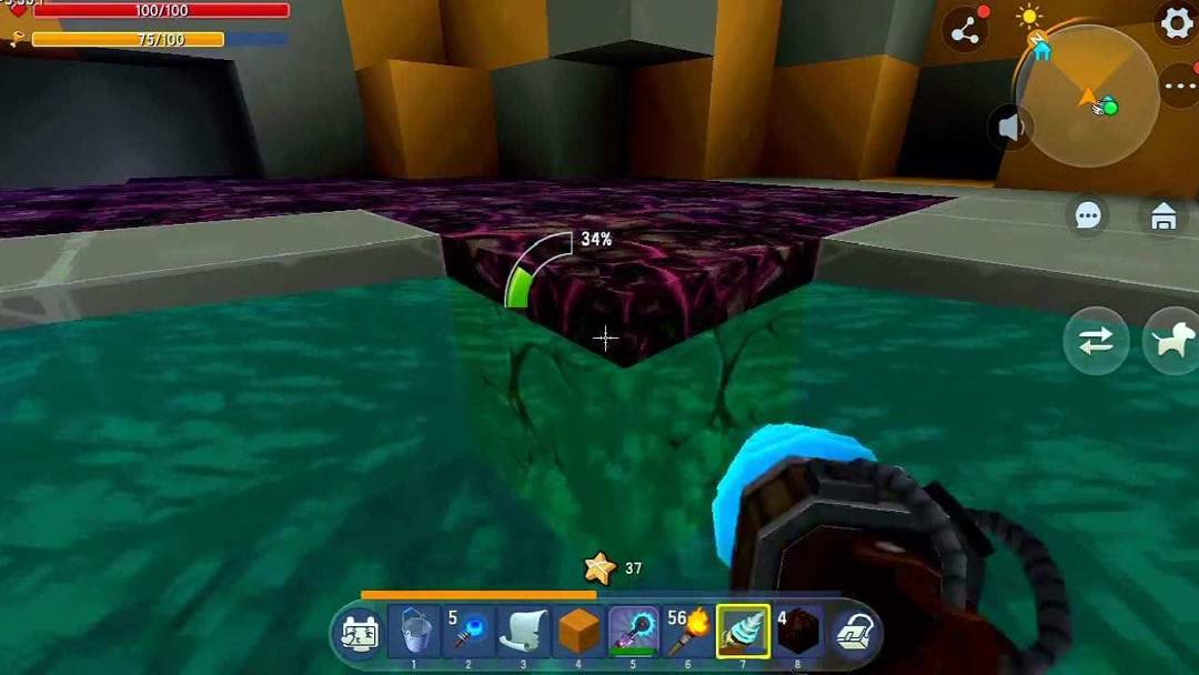 迷你世界带妹生存26:半仙带着兔美美迁移地心门,太刺激了!