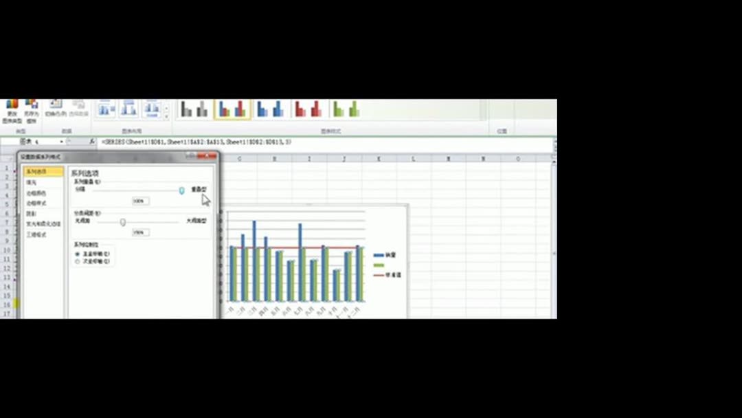 办公软件表格制作教程excel标准值图表