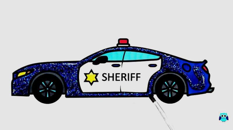儿童早教绘画视频教程,教小朋友们绘制一辆警车
