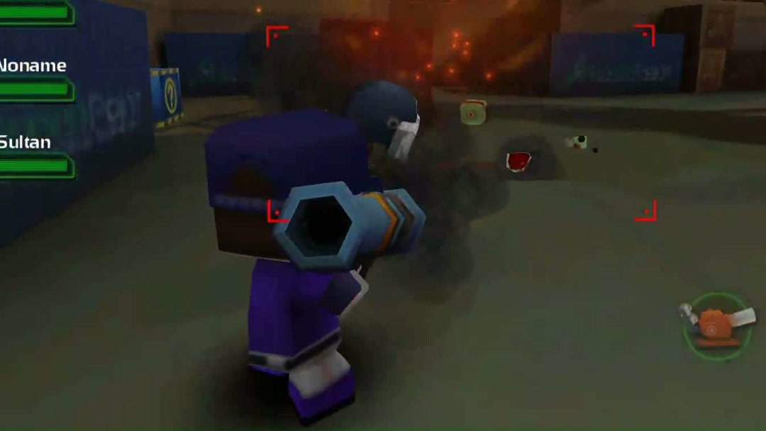 迷你世界僵尸大战 史蒂夫用火箭筒大战僵尸