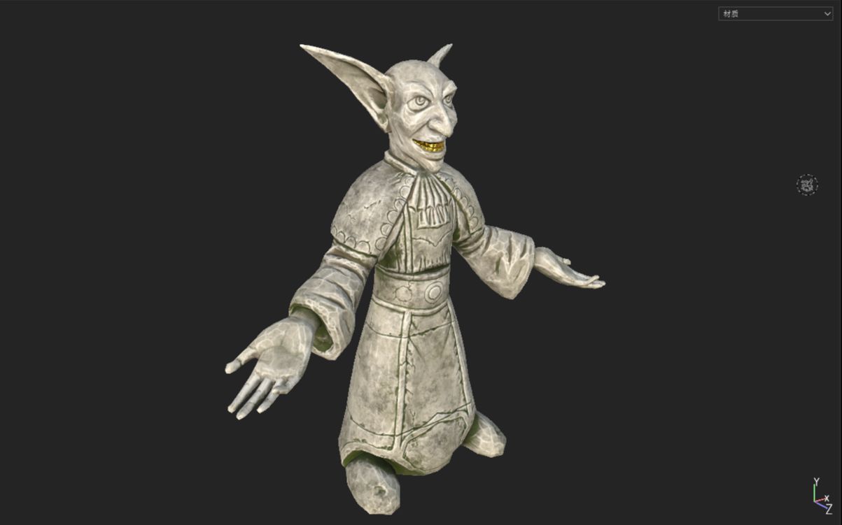 【zbrush maya】哥布林模型uv贴图制作全流程讲解