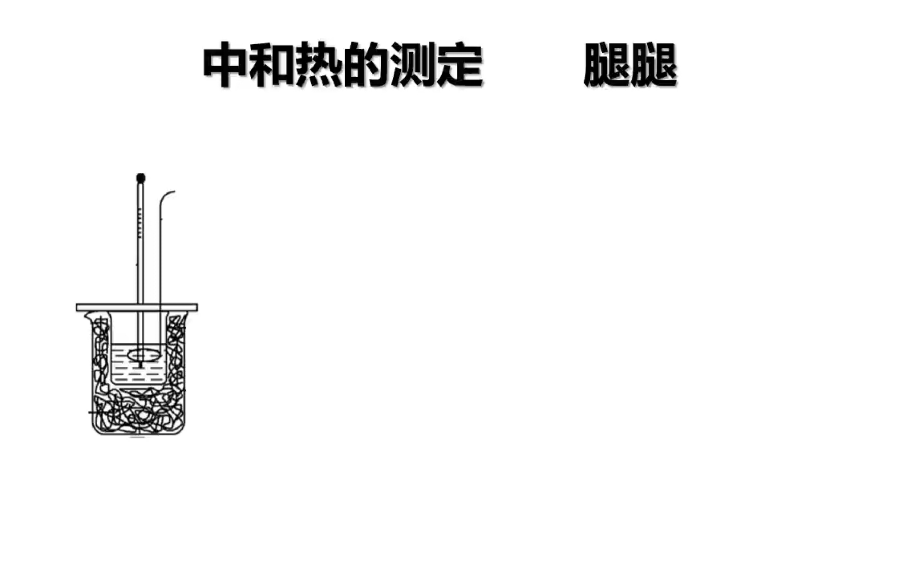 【2019春】中和热测定